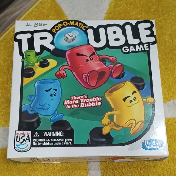Hasbro | Toys | Hasbro Trouble Board Game Red And Yellow | Poshmark
